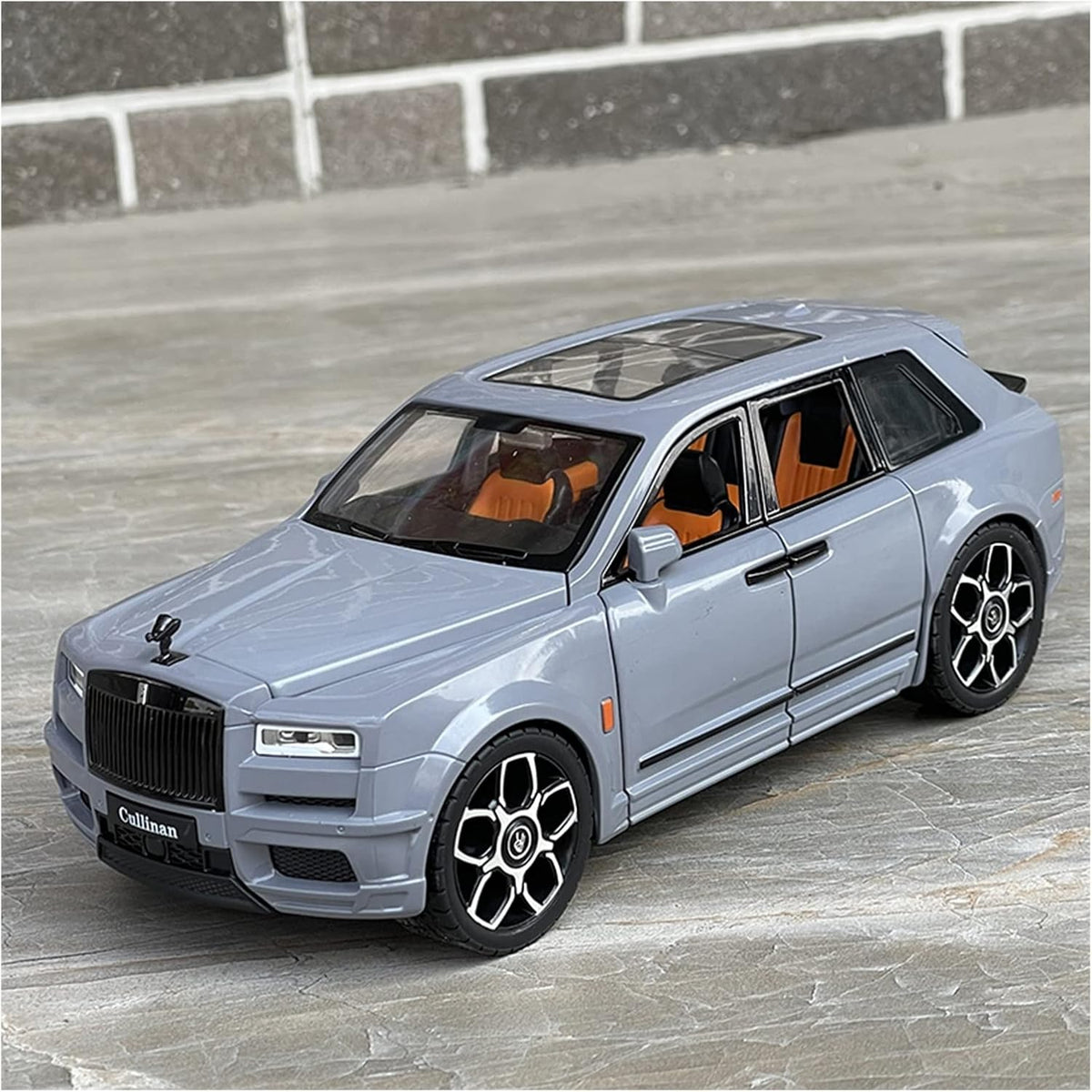 Rolls Royce Cullinan Gray Scale Model Diecast Metalcar - All Size