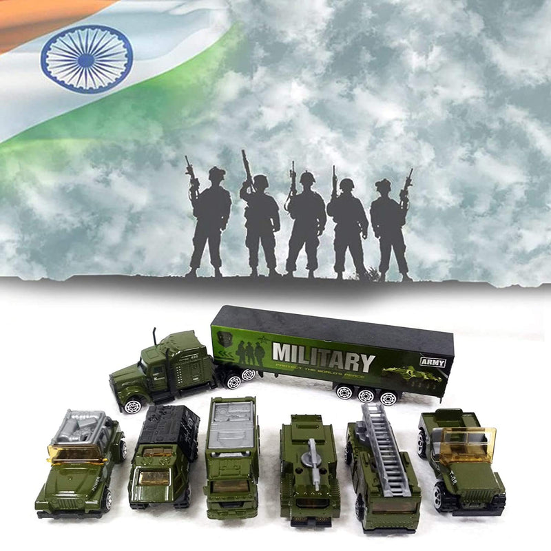 MILITARY ARMY TRUCK VEHICLE TOY SET MINI DIE-CAST ARMY BATTLE CAR, MET