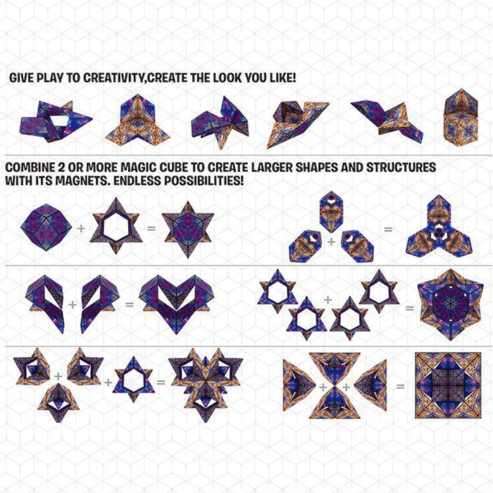 Premium Magnetic Cube Puzzle Box Infinity Cubes Fidget Cube 24 Rare Ea