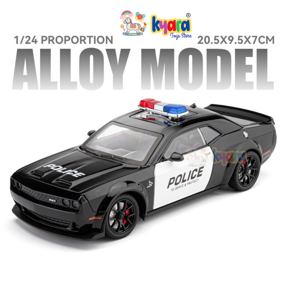 Dodge Challenger SRT Hellcat Police 1:24 diecast scale model car ...