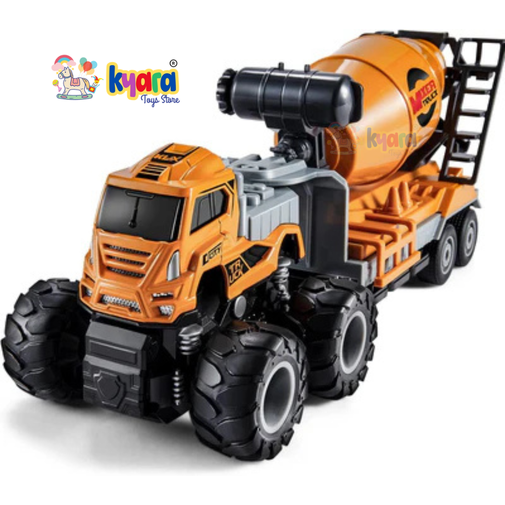 Concrete for Kids, Construction Sites, Metal Vehicles, Toy with Roller